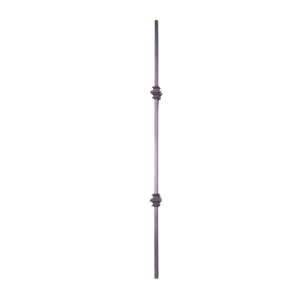 1/2" Square Metal Wrought Iron Balusters – Modern Stair Spindles – BMD ...